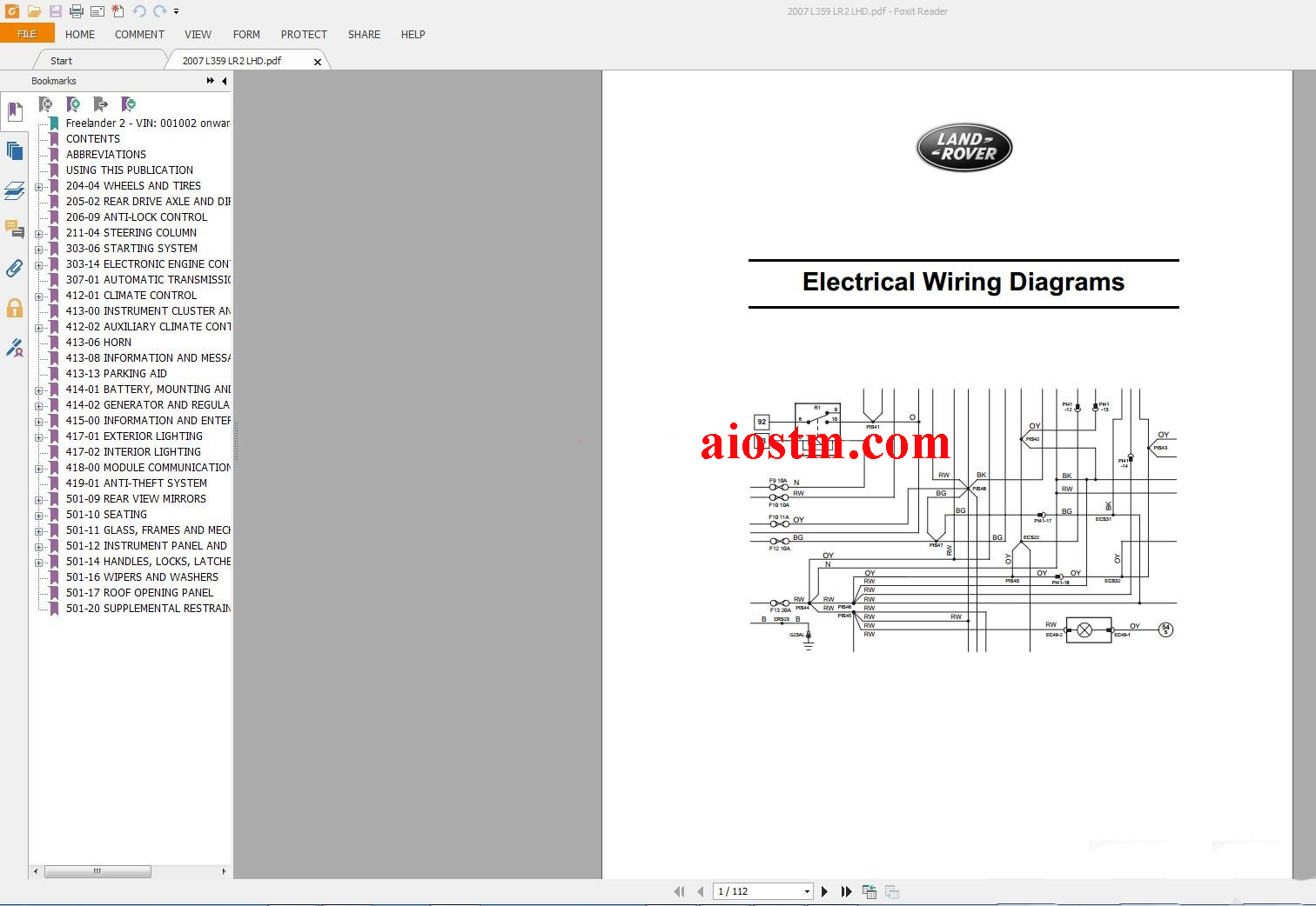 Range Rover Electrical Wiring Diagram Guides 1995-2015 - Aiostm-All ...